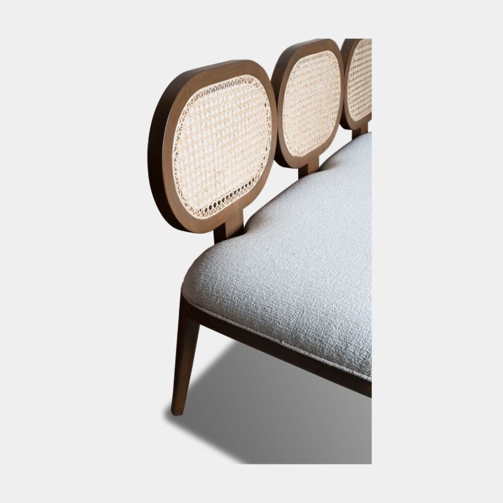 Custom Cane-er Bench Made Up Of Teak Wood – Buy Wooden Furniture Online ...